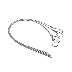 Outset Stainless Steel Flexible BBQ Kabob, Set of 4, 30-Inch Long Barbecue Skewer, 1 EA