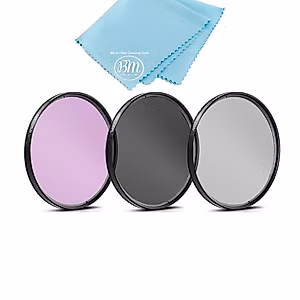 77mm Multi-Coated 3 Piece Filter Kit (UV-CPL-FLD) for Canon EOS R, EOS 6D, EOS 6D Mark II, EOS 5D Mark IV Camera with EF 24-105mm USM Lens