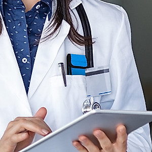 SURGICAL ONLINE Fiber Optic Mini Otoscope Rainbow Many Colors - Pocket Otoscope with Case ENT Diagnostic Set w/Extra Bulb Included (sea Breeze)