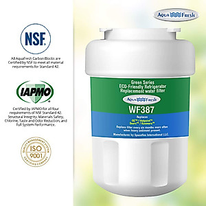 Aqua Fresh MWF Refrigerator Water Filter Replacement Compatible with GE SmartWater MWF, MWFA, MWFP, MWFINT, GWF, 46-9991, HDX FMG-1, WFC1201 (6 Pack)