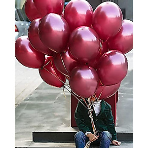 Graduation Party Decorations 2023 Maroon Grad/Maroon Gold Balloon Garland Burgundy Gold Balloons 45pcs/Fall Birthday Party Decorations Women Burgundy Gold/Burgundy Gold Wedding/Fall Bridal Shower