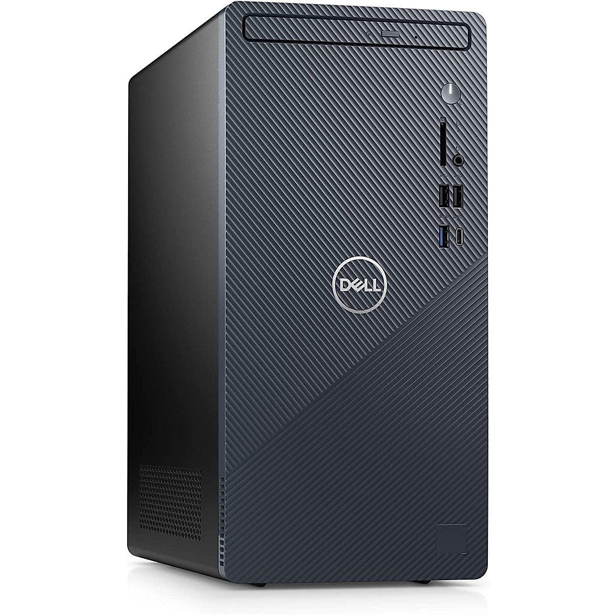 Dell Inspiron Desktop Computer, 12th Gen Intel Core i5-12400 Processor, 32GB DDR4 RAM, 2TBSSD, WiFi 6, DVD R+W, Display Port, HDMI, 8 USB Ports, USB-C, Windows 11 Home, Blue