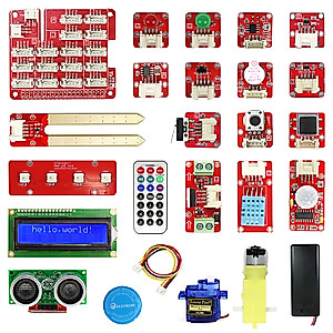 ELECROW Sensor Kit for Raspberry Pi, Programming Learning Kit, Electronics and Coding Kit for Raspberry Pi Beginners