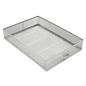 Rolling Carts with Wheels and Drawers, Metal Mesh 5 tier Rolling File Cart File Cabinet with Drawers Storage Cart, Silver