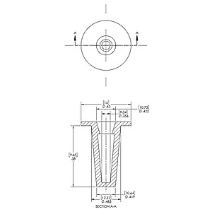 Caplugs T-4 T Series – Plastic Tapered Cap and Plug, 1000 Pack, Red LD-PE, Cap OD 0.356" x Plug ID 0.485" Protective Closures, Dust and Moisture Seals, MIL Spec, SAE Fittings, Hydraulic, EZ Remove