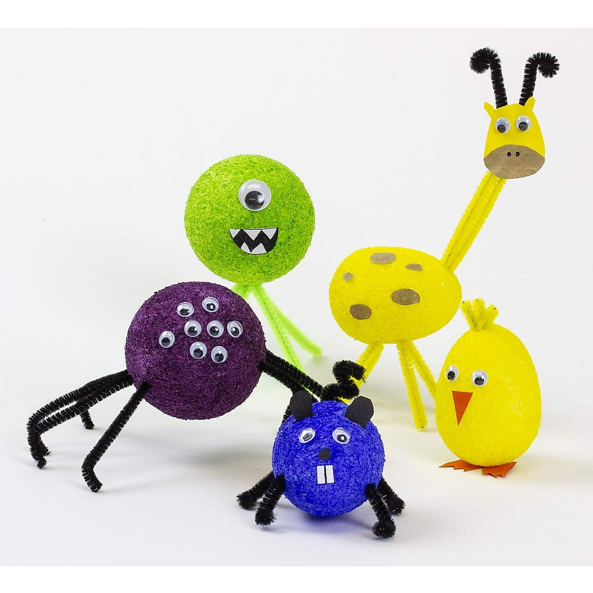 Hygloss Paste On, 7 mm Black Wiggle Eyes