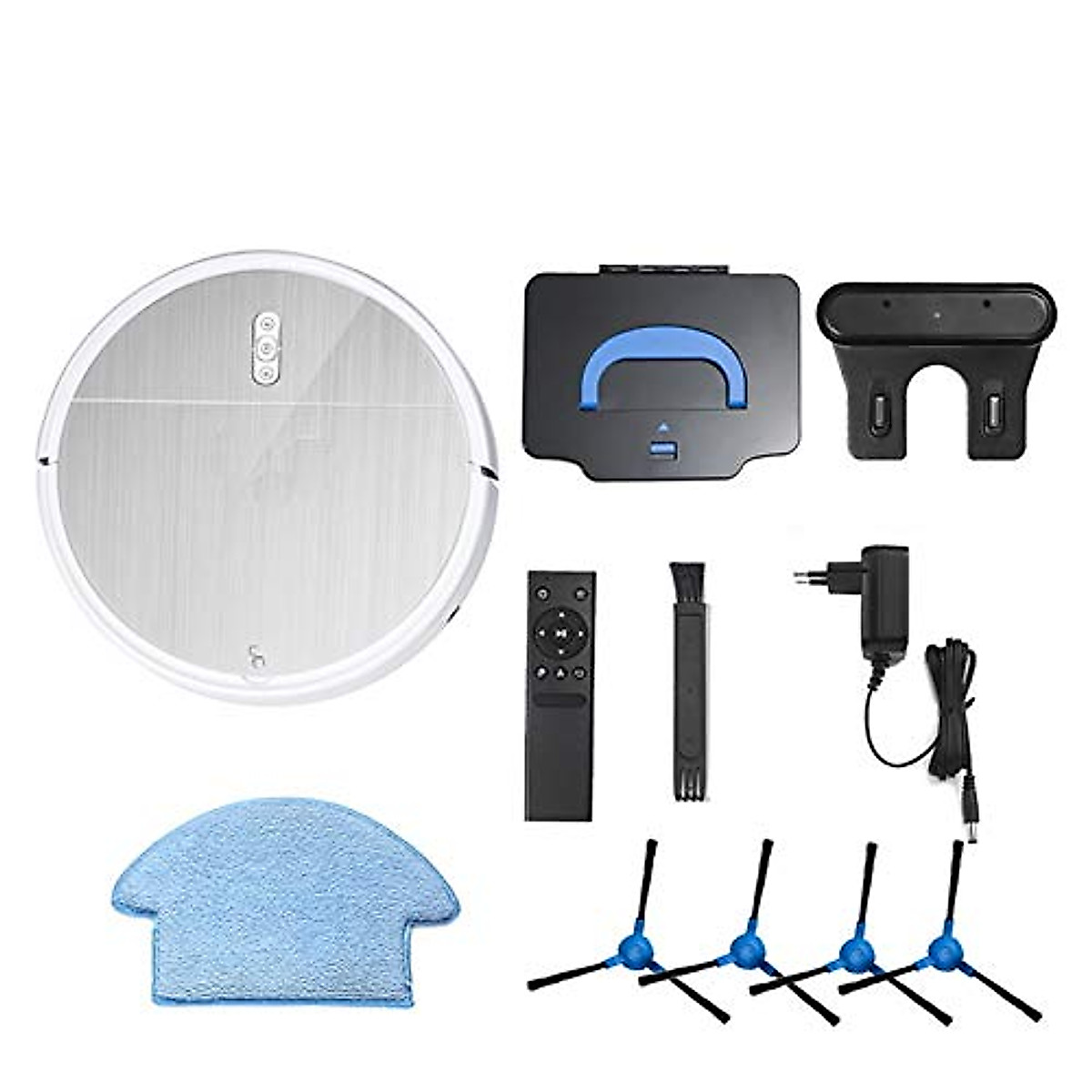 LSXLSD Robot Vacuum-Control by App and Remoter, 600ml Dust Capacity, 1300Pa Suction, Good for Pet Hair, Self-Charging