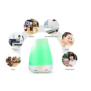 XINGFENSIFNE 300ml Cool Mist Humidifiers for Bedroom With 7 LED Night Light, Ultrasonic Aromatherapy Diffuser with Remote Control Whisper-Quiet Operation,Auto Shut-Off and Timer(3.9 x 6.3 inch)