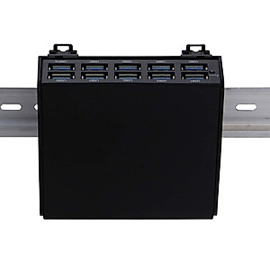 SEDNA - USB 3.1 Gen 1 (USB 3.0) 4 Port DIN-Rail Mounting Hub, for Industrial Control/Server Cabinet mounting Applications