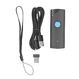 Barcode Scanner, Multifunctional Mini Barcode Reader Adjustable Transmission Speed Simple Operation BT for Phone