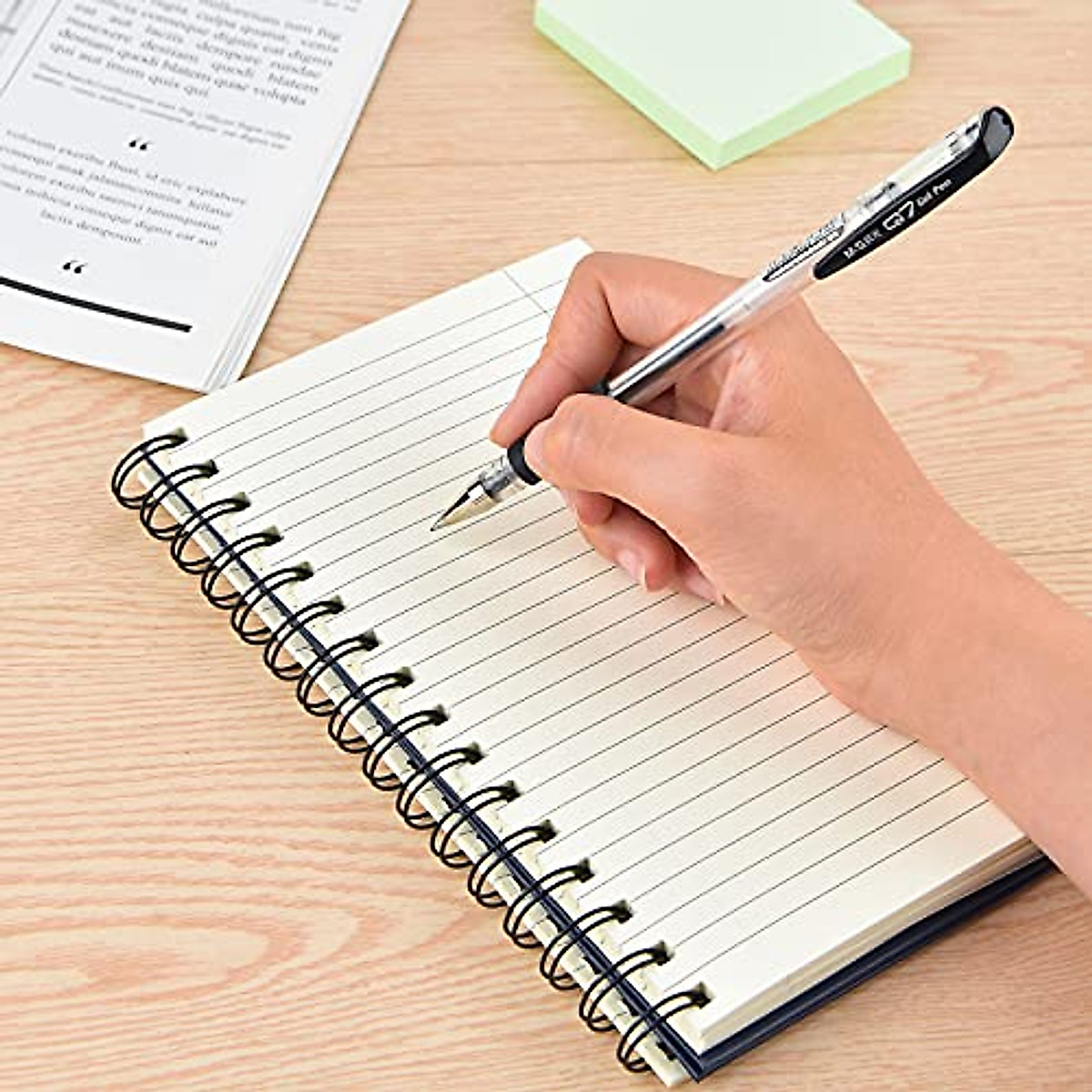 Zealor 4 Pack Hardcover Spiral Notebook College Ruled Notebooks Subject Notebook A5 Size 5.5"x 8.3" for Office and School Supplies (Red, Kraft, Green, Blue)