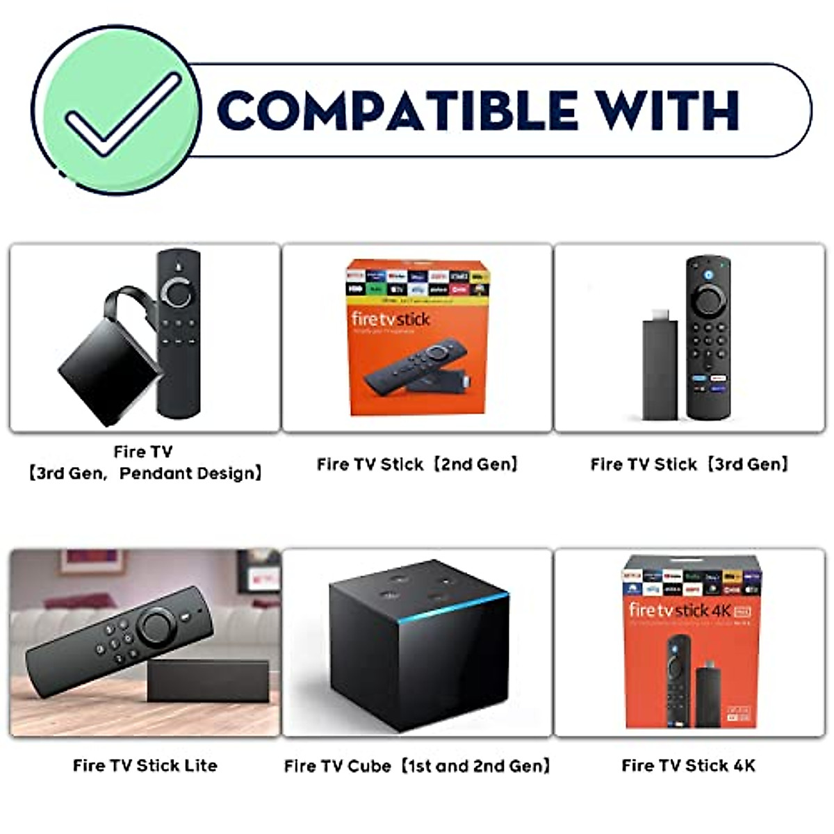 L5B83H Replacement Voice Remote Control fit for Fire TV Stick(Lite,2nd Gen,3rd Gen,4K),Fire TV Cube(1st and 2nd Gen)