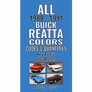 All 1988-1991 Buick Reatta Colors, Codes & Quantities: How Rare is Your Reatta?