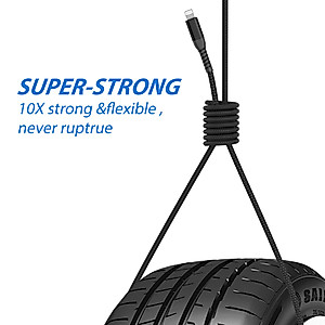 SMALLELECTRIC PAST SMILE, FUTURE WIN 2 Pack Long Cable 10 Foot,Nylon Braided 10 feet Charging Cord