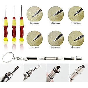 Eyeglass Repair Kit,Glasses Screws and 6 Pcs Magnetic Eyeglass Screwdrivers and for Glasses,Sunglasses,Watches Electronics Computer Repair