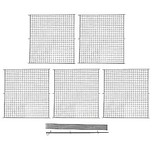 Garden Fence 4 Panels 36"x39" Animal Barrier Decorative Metal Fence with Gate for Dogs Pets Rustproof Temporary Fencing for Yard Patio Landscape Flower Bed, Black