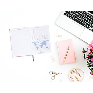 Designworks Ink Vintage Sass A5 Hardcover Notebook Journal, Design: Winging It, Colour: Pink, 14.6cm x 21.6cm, JB86-1091EU. 240 Lined Pages. Soy Based Ink.