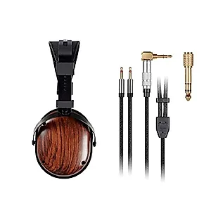 Monolith M565C Over Ear Planar Magnetic Headphones - Black/Wood with 106mm Driver, Closed Back Design, Comfort Ear Pads for Studio/Professional