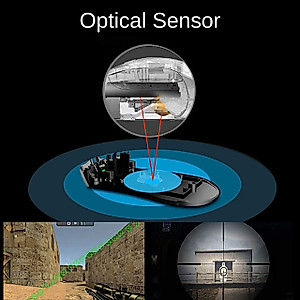 H P USB Gaming Mouse for E-Sports Gaming Adjustable DPI, Wired Backlit G200 Mouse