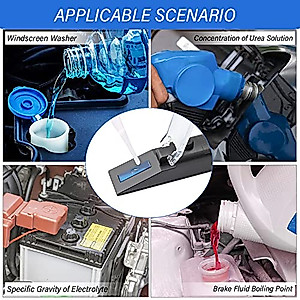 BUZHI Car Freeze Refractometer, Car Freeze Refractometer Multifunctional Auto Coolant Tester Urea Propylene Glycol Glycol Detergent Battery Liquids Test Device