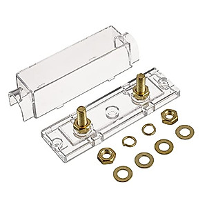 BOJACK Clear Shell ANL Fuse Holder for Audio and Video System（Pack of 2 Pcs ）