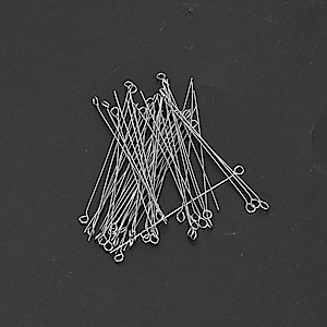 50PCS Reusable Inoculating Loop Holders Nichrome Needle Tips Inoculation for Laboratory Classroom, or Science Fair Project (2mm)