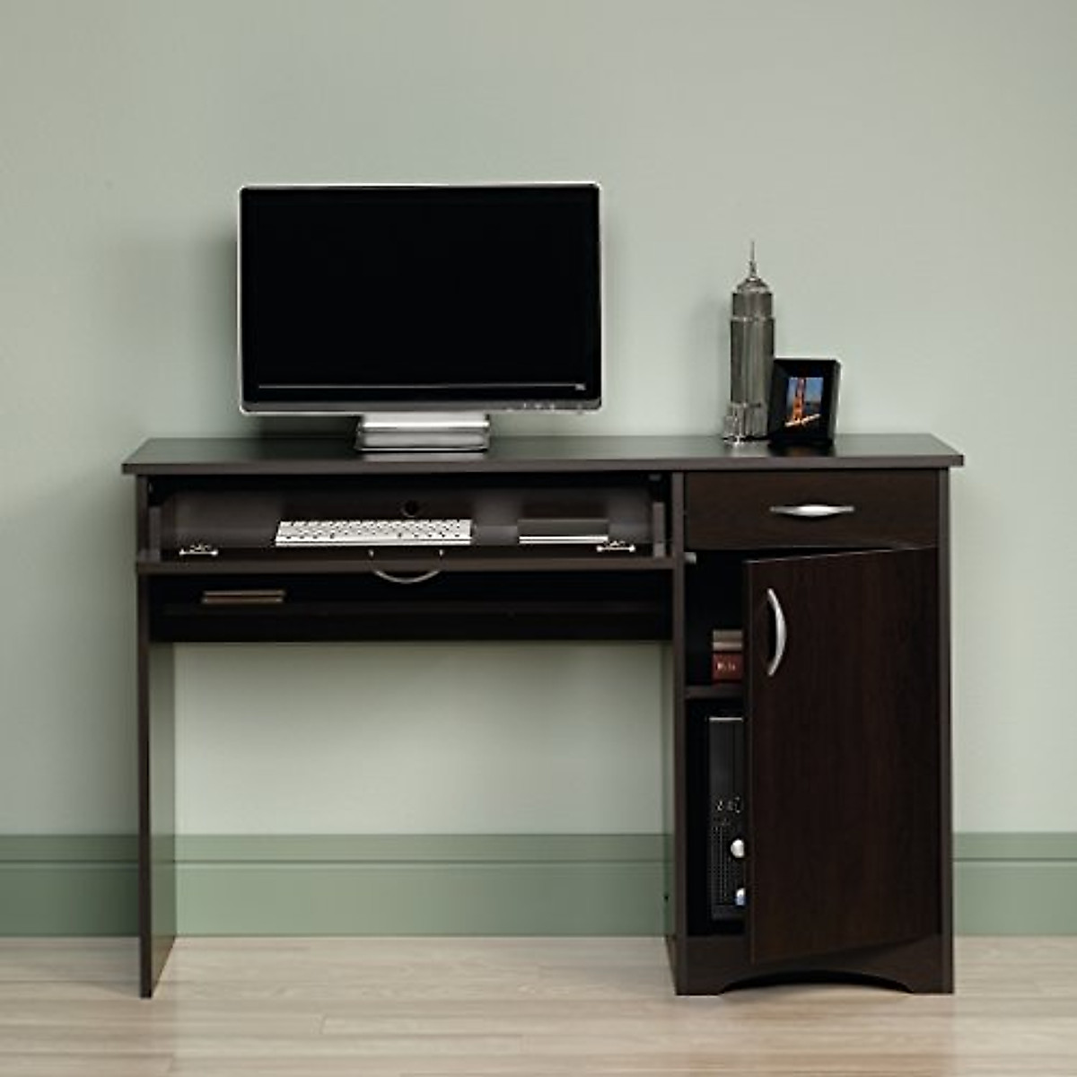 Sauder Beginnings Desk, Cinnamon Cherry finish