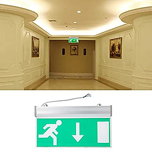 Acrylic LED Emergency Exit Lighting Sign Safety Evacuation Indicator Light 110-220V