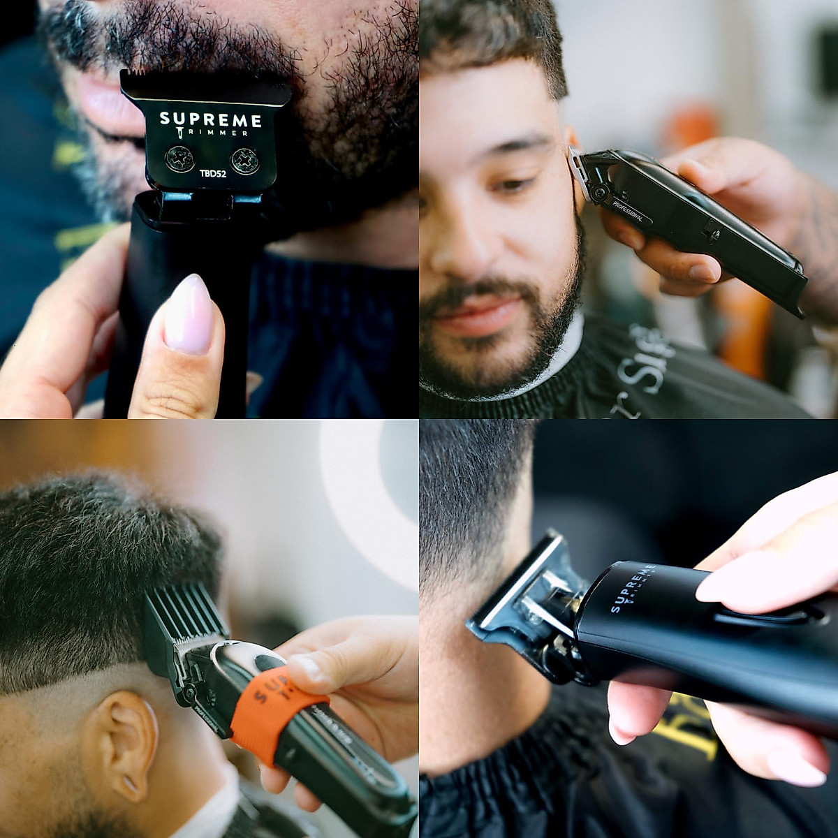 Supreme Trimmer 2-in-1 Pro Clipper & DLC T-Shaper Combo | Professional Beard Trimmer ST5206 & Hair Clipper STC5030 Barber Kit | Black