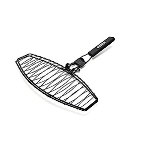 GrillPro 21015 Detachable Handle Fish Basket