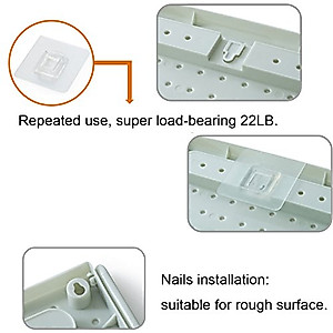 Laugh Cat 4 Pack Hanging Plastic Shoe Rack Wall Mount Creative Folding Organizer Camper Shoes Storage Shelf Adhesive Shoe Holder For Door