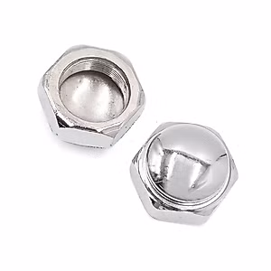 Unifizz 2 Pcs M22x1.0 Thread Metal Motorcycle Steering Wheel Shaft Cap Acorn Hex Nuts 1996-2023