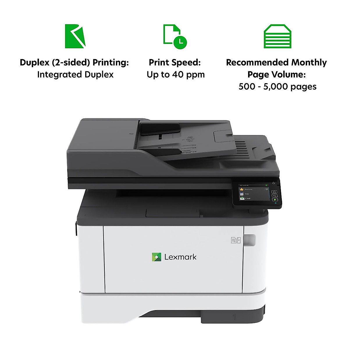 Lexmark MX331adn Laser Multifunction Printer - Monochrome