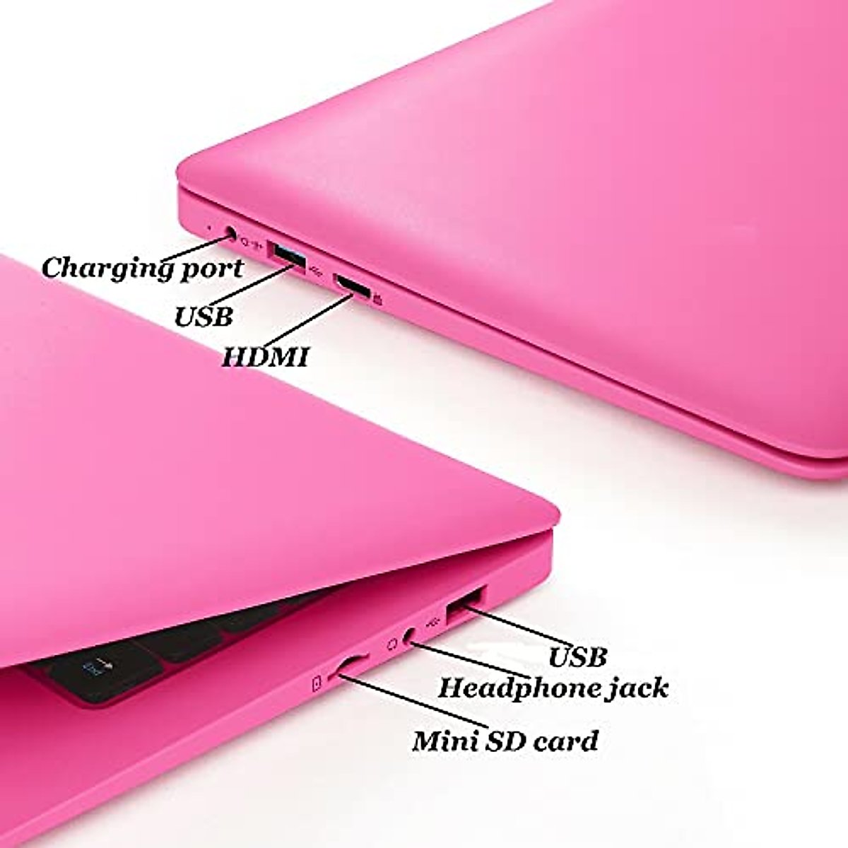 10.1" Inch Kids Laptop Computer, Netbook Powered by Android 7.1.1, Quad Core Processor, 2gb Ram, 32gb Storage, Bluetooth, WiFi