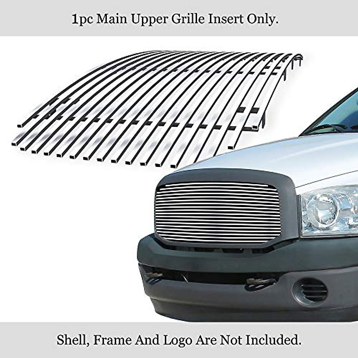 APS Compatible with 2006-2008 Dodge Ram 1500 2500 3500 Billet Grille Grill Insert D85318A