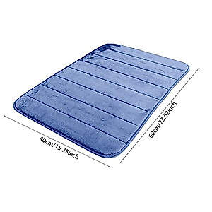 Scceatti Kitchen Mat Anti Fatigue Door Mat Red Floor MatAbsorbent Memory Foam Mat Bath Bathroom Floor Shower Rug Soft Absorbent Bathroom Rugs Non Slip Bath Rug Runner for Bathroom Floors 24x16In