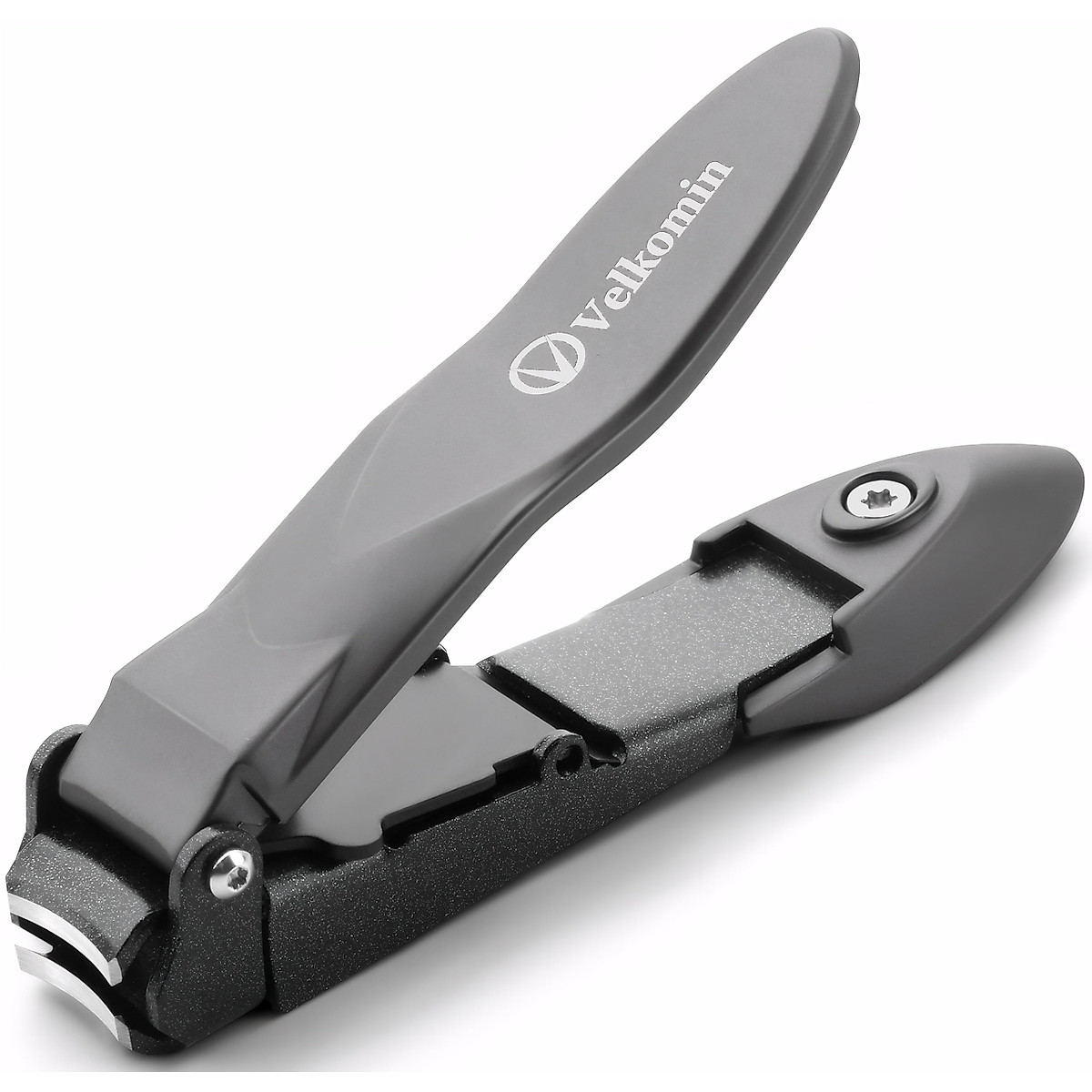 Nail Clippers for Men with Catcher, Ergonomic Design Self-Collecting Sharp Blade Durable Nail Clipper Cutters Trimmer for Men and Women, 18-month Replacement Warranty