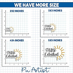 Think Celestial LDS Sticker Bible Sunshie Jesus God Faith Religious 1 Vinyl Die Cut Sticker for Car Laptop Phone Water Bottle Guitar Helmet Gift Idea Decal (Custom Size)