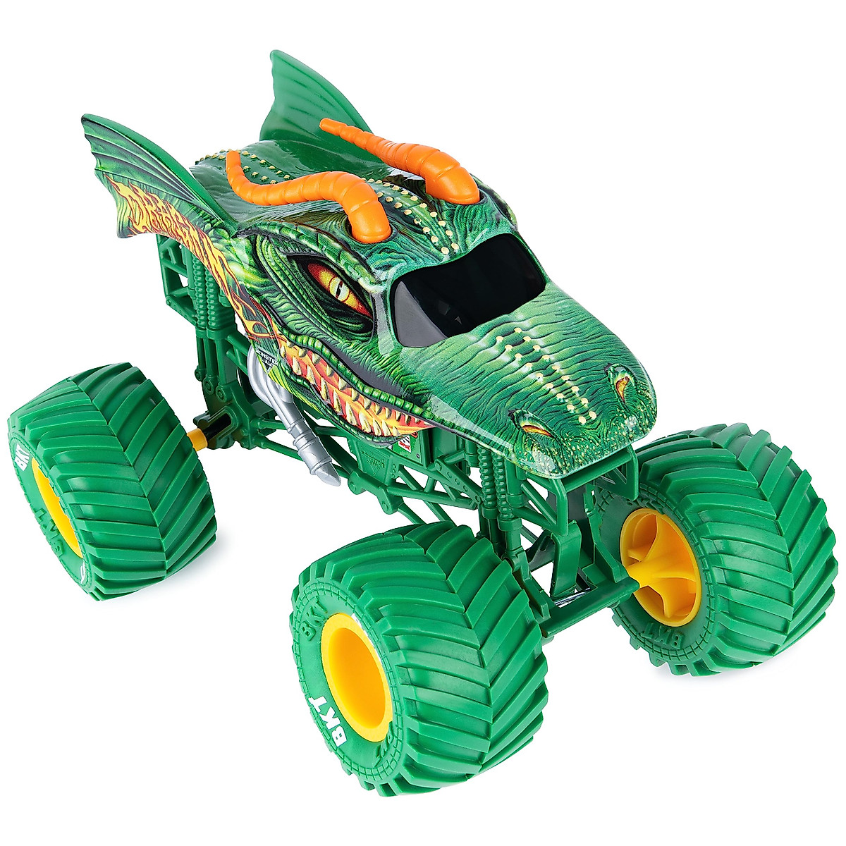 Monster Jam, Official Dragon Monster Truck, Collector Die-Cast Vehicle, 1:24 Scale, Kids Toys for Boys Ages 3 and up