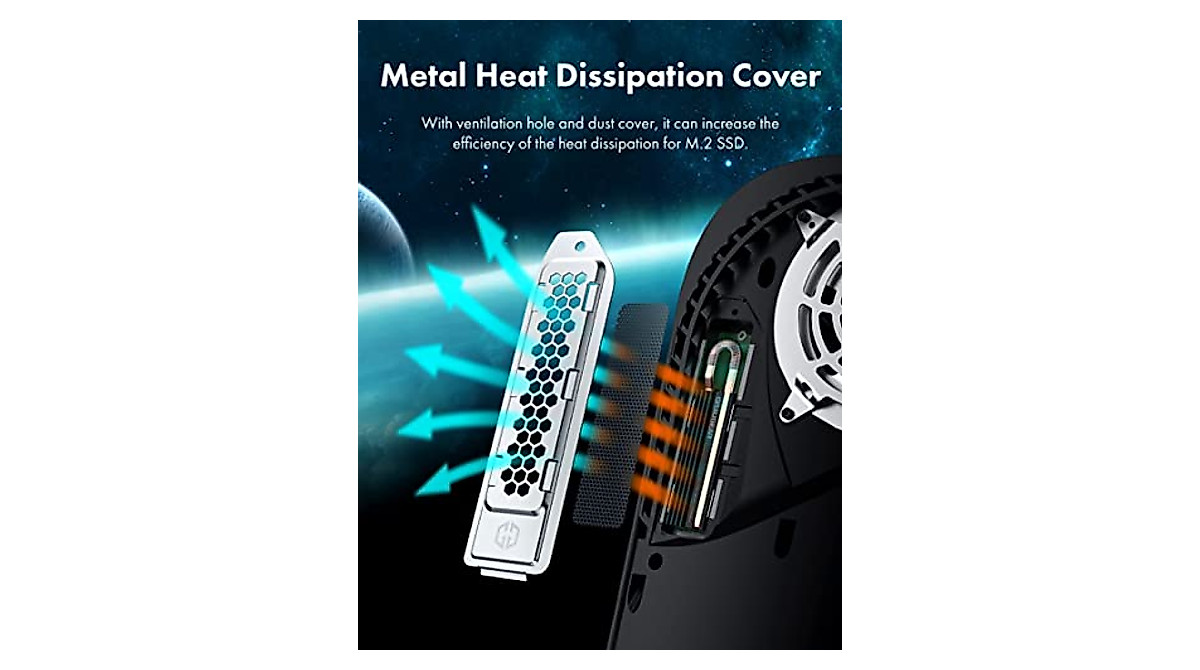 GRAUGEAR PS5 SSD Heatsink Cover – Superior Cooling