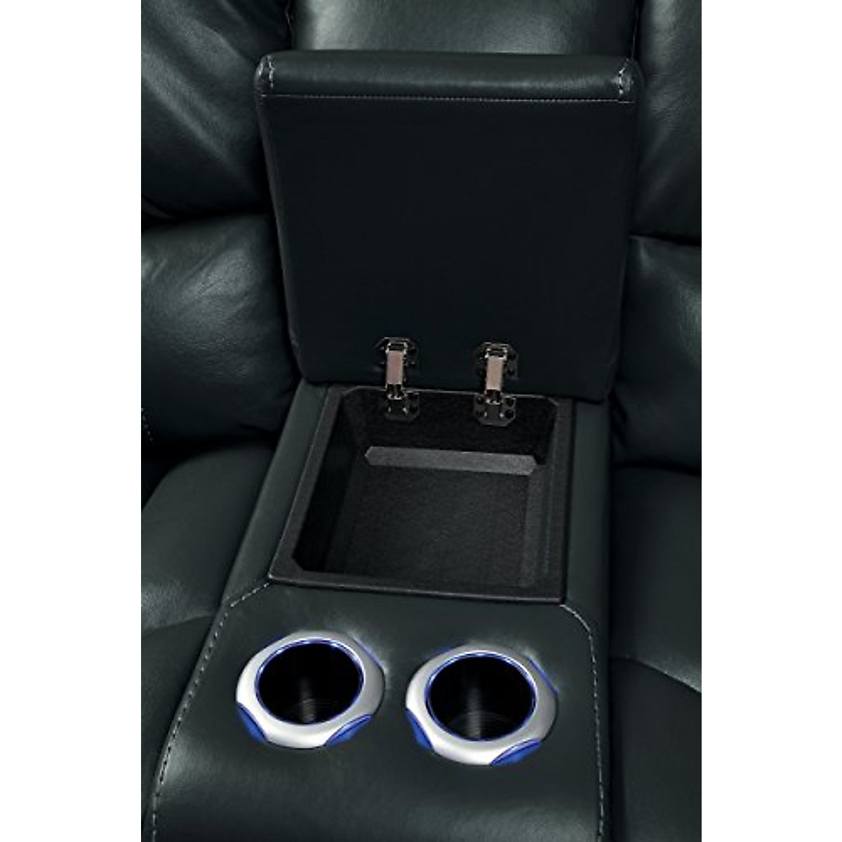 Homelegance 4 Piece Pecos Power Reclining Sectional with LED, Gray