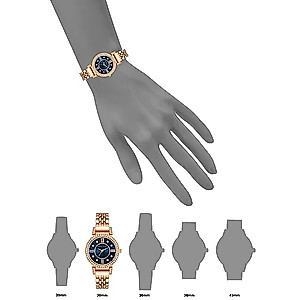 Anne Klein Women's Premium Crystal Accented Bracelet Watch, AK/2928