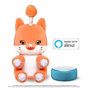 Fuzzible Friends Cubby The Fox Plush Light Up Toy – Works with Compatible Amazon Echo Devices for Interactive Activities and Sounds – Amazon Exclusive
