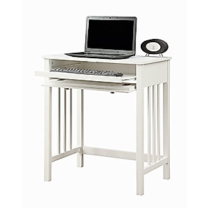 Convenience Concepts Designs2Go Mission Desk with Keyboard Drawer, White