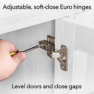 Henn&Hart Presque TV Stand, 68" Wide, White