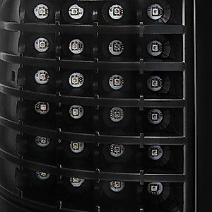 AKKON - For 2004-2008 Ford F150 F-150 Black Halo Projector LED Headlights + Full LED Tail Lights Taillamps Pair