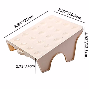 ASkinds 4 Pack Shoe Stacker Slots Space Saver, Double Layer Stack Shoe Racks, Increase Space by 200% Shoe Stackers for Home Closet Organization(Apricot)