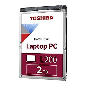 Toshiba HDWL120XZSTA L200 2TB Laptop PC Internal Hard Drive 5400 RPM SATA 6Gb/s 128 MB Cache 2.5" 9.5mm Height - 2000 Internal Bare/OEM Drive