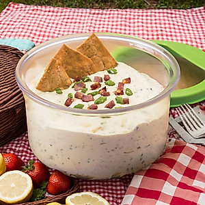 Defresit 2Pcs Guacamole Keeper-4 Cups with Airtight Lid Fresh Longer Guacamole Saver Food Storage Containers for Dips-