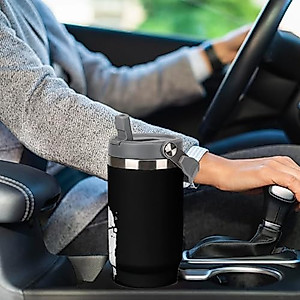 Is God The Time I Love Jesus 30 OZ Insulated Tumblers with Handle And Straw Leakproof Vacuum Insulated Stainless Steel Water Bottle for Car Fishing Travel